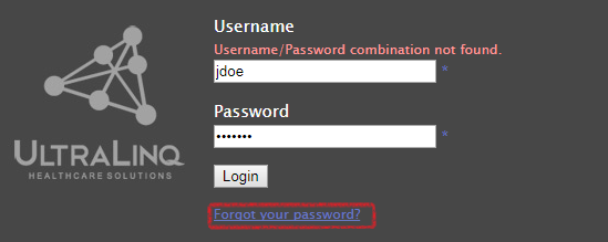 Recover Your Password in Ultralinq – Smith Chason